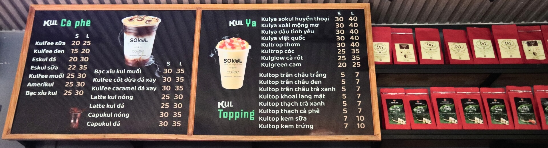 Menu Sokul - SOKUL Coffee | Sokul.vn